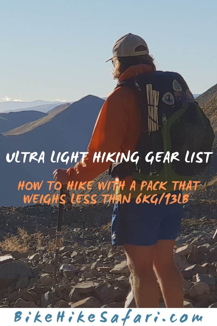 Ultralight Backpacking Gear List [2025]